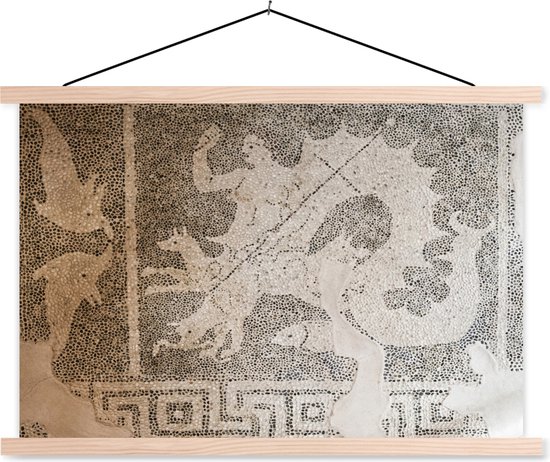 Sol en mosaïque à l'effigie du mythique monstre marin Scylla plaque d ...