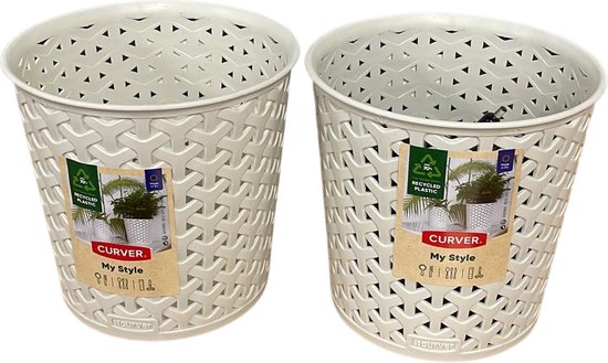 Curver Opbergmandjes - Set Van 2 - Bureau Organizer - Pennenbakjes ...