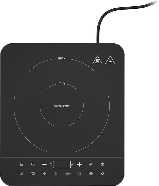 Table de cuisson à induction Silvercrest - Puissance : 2000 W - Plage ...