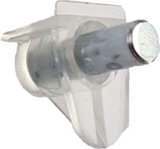 Kastplankdrager transparant met metalen stift 3mm 10 stuks | bol