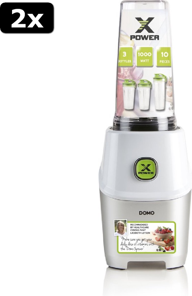 2x Domo DO700BL Xpower Blender To Go | bol.com