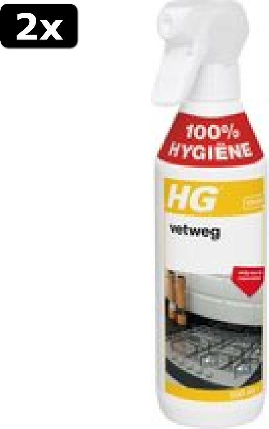 2x HG vetweg - 500ml - krachtige ontvetter - veilig voor alle ...