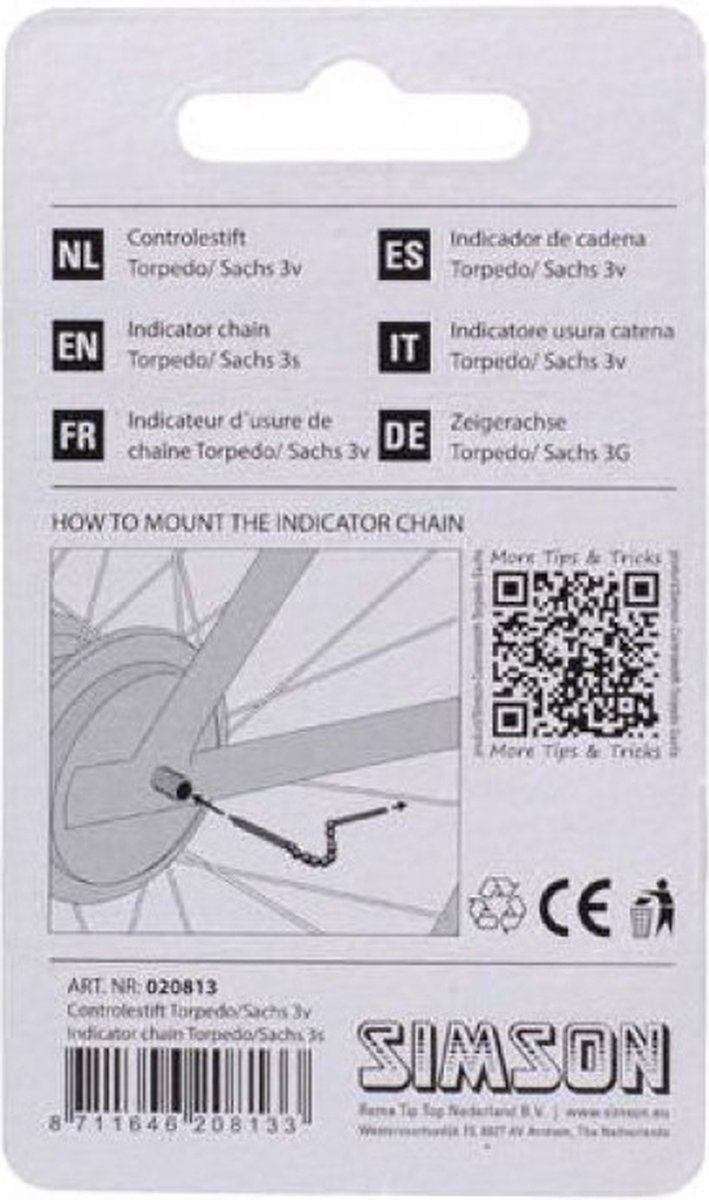 Simson Controlestift Torpedo/Sachs 3V | bol.com