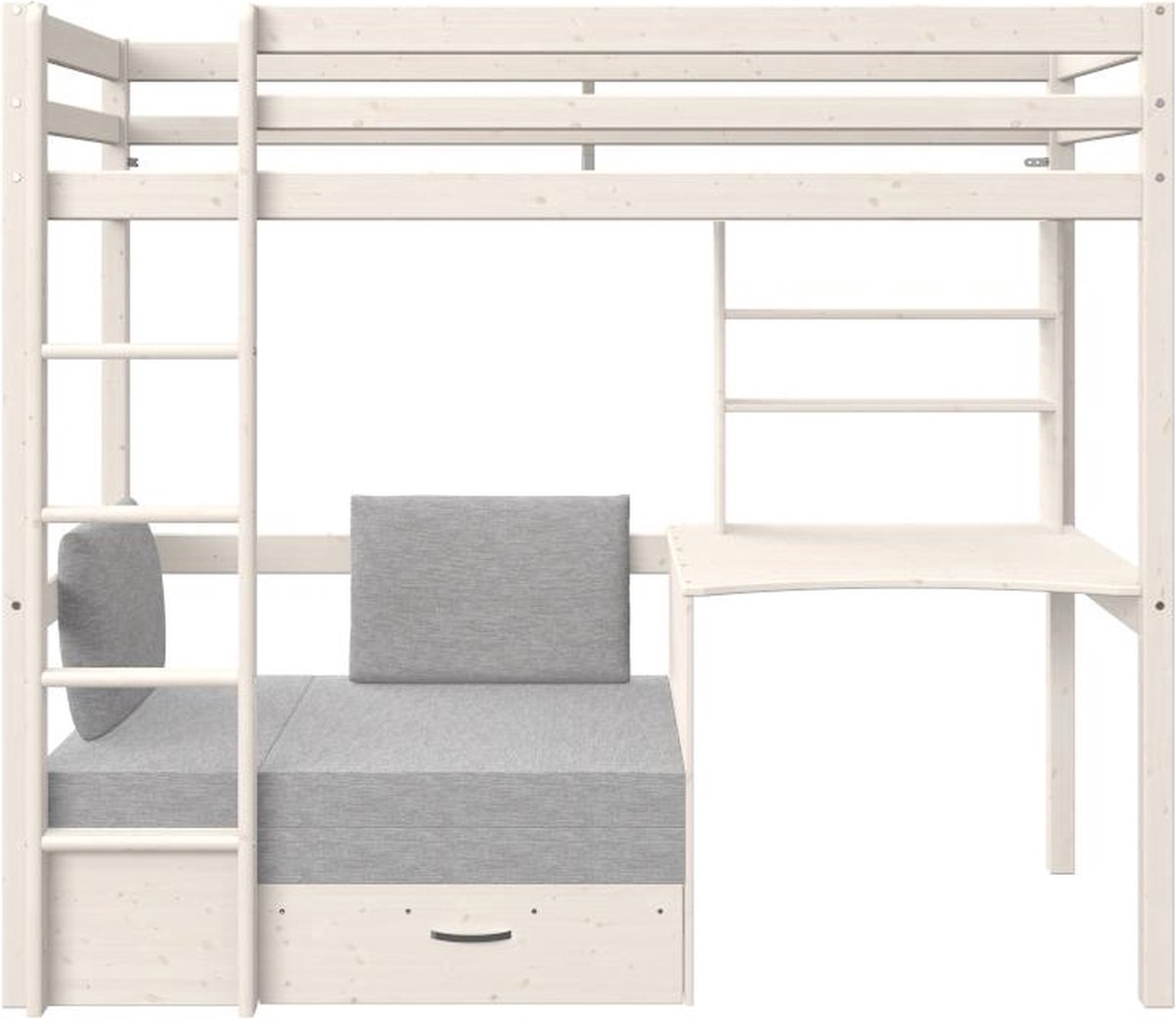 Hoogslaper GOLIATH II met bureau, bedbank en opbergruimte - 90 x 200 cm ...