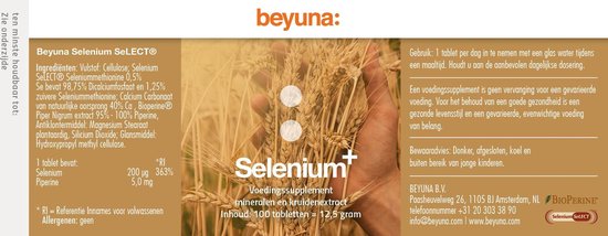 Beyuna Selenium + GMO vrij | bol