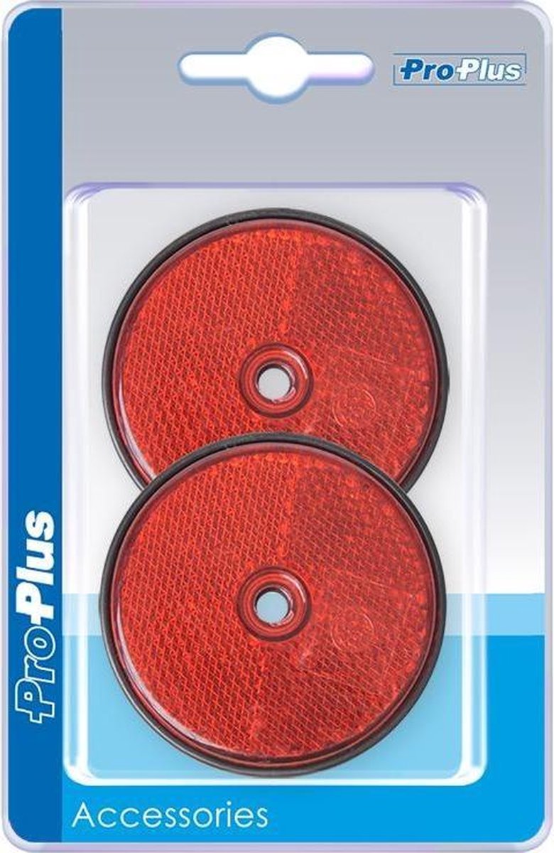 Proplus Reflectoren - Rond - 60 Mm - Rood - 2 Stuks - Auto accessories ...