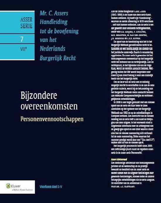 Asser serie 5 - Bijzondere overeenkomsten (ebook), Wolters Kluwer ...