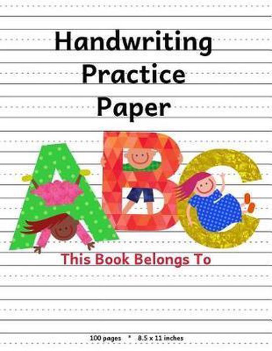 Handwriting Practice Paper | 9781724738998 | One Dot Notebooks | Boeken ...
