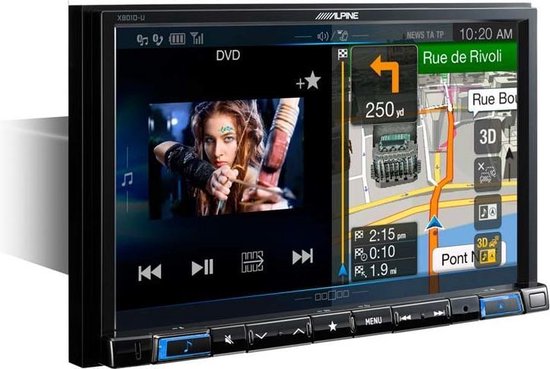 Alpine X801D-U navigator 20,3 cm (8") Touchscreen Vast Zwart | bol