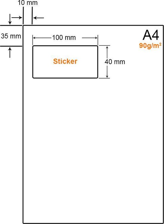 750x A4 papier met sticker voor bol.com pakbon | bol.com