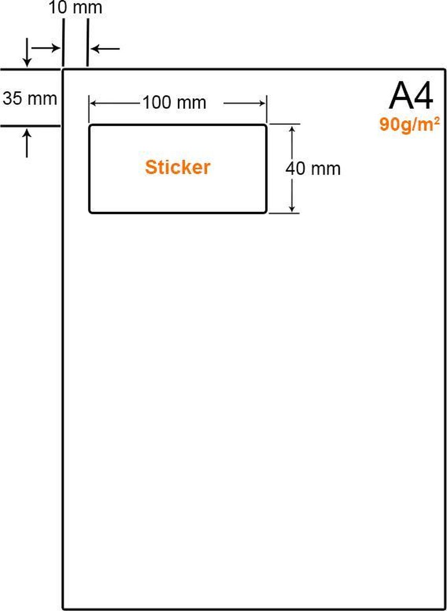 750x A4 papier met sticker voor bol.com pakbon | bol.com