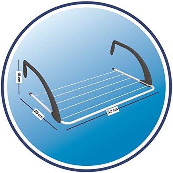 Droogrek Radiator - Handdoekhouder Radiator Met 3 Meter Drooglijnlengte ...
