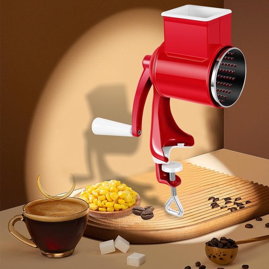 Handmatige notenmolen met 2 afneembare trommelbladen, handmatige pindamolen met... | bol