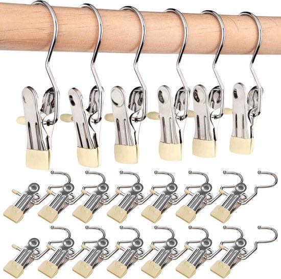 20 stuks klemhaken, draagbare haakclips, multifunctionele metalen clips ...