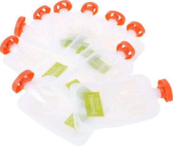 P&P Goods Herbruikbare Knijpzakjes 10 Stuks - Opvulbare Knijpzakjes ...