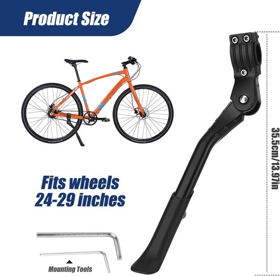 Fietsstandaard 24-29 inch, in hoogte verstelbare en antislip ...