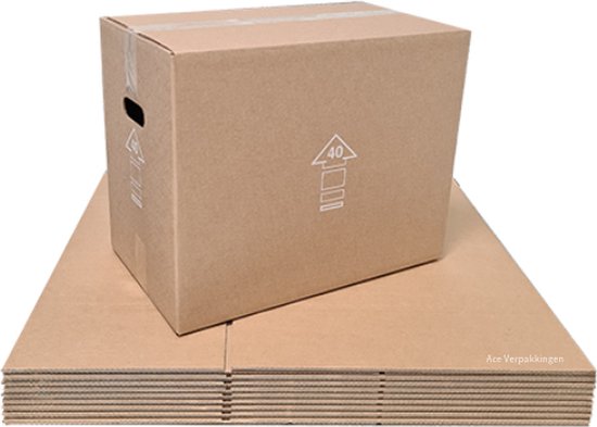 Ace Verpakkingen - Verhuisdozen - Verzenddozen - 10 stuks - Dubbelgolf ...