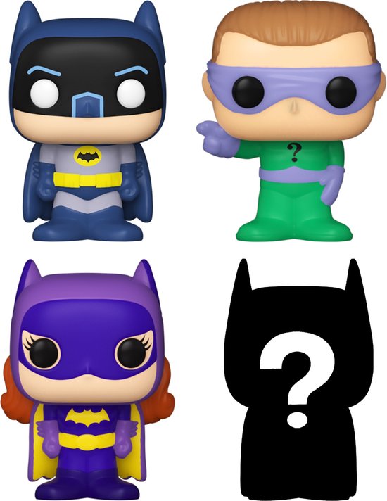 Funko Batman - Bitty POP! 4-Pack Batman Adam West 2,5 cm Verzamelfiguur ...