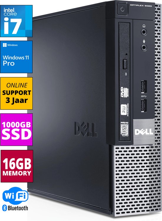 Office PC - Intel Core i7 - 512GB SSD - 16GB RAM - Optiplex 9020 ...