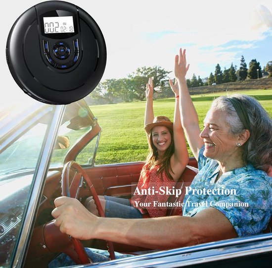 Discman - CD speler - Anti shock - Oplaadbaar - Inclusief oordopjes ...
