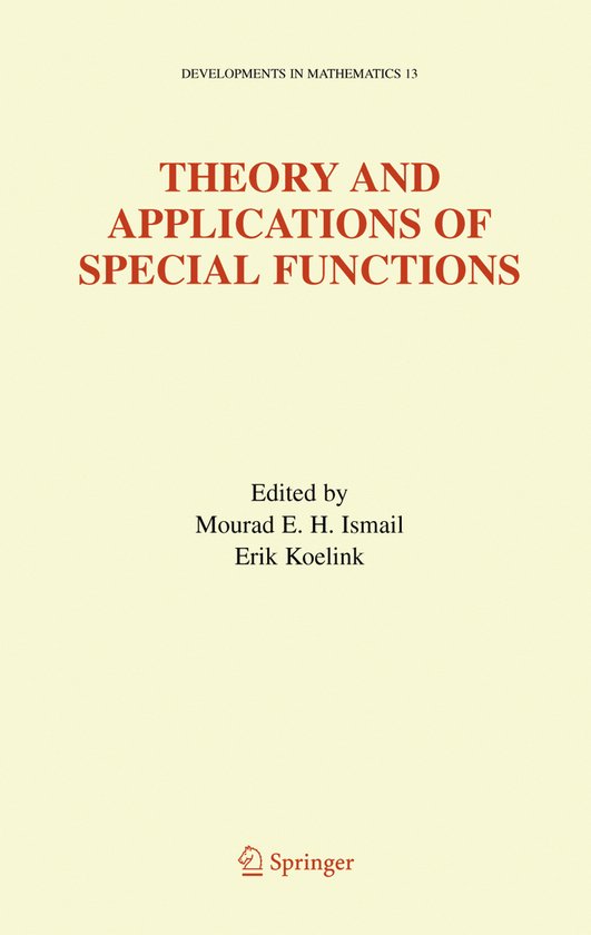 Theory and Applications of Special Functions | 9781441937063 | Erik ...