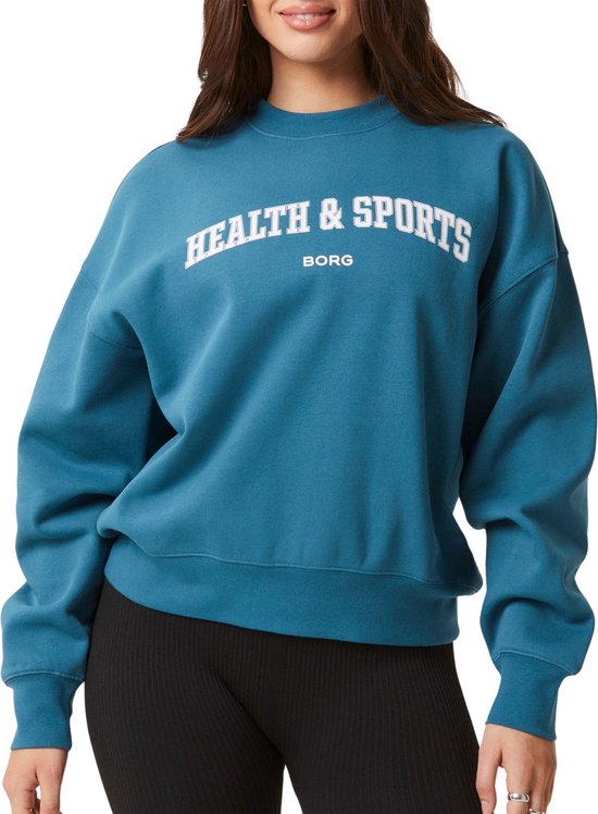 Björn Borg dames Studio oversized crew - blauw - Maat: S | bol