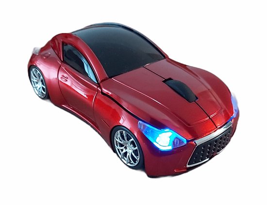 Funny Mouses - Infinity auto muis (rood) - draadloze computer laptop ...
