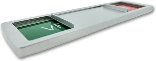 CombiCraft vrij - bezet bordje met tape 145 x 48 mm - per stuk | bol