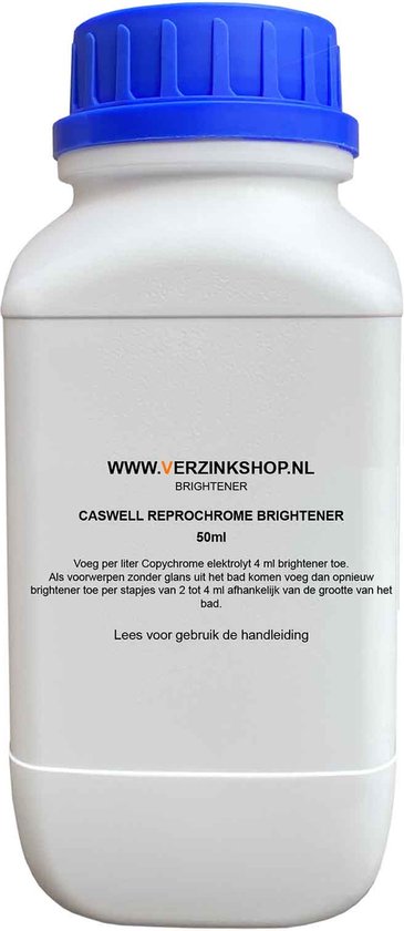 Chroom Elektrolyt Caswell Reprochrome - 2 liter | bol