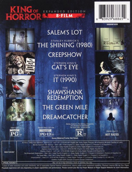 King of Horror Collection: Miasteczko Salem / The Shining / Creepshow ...