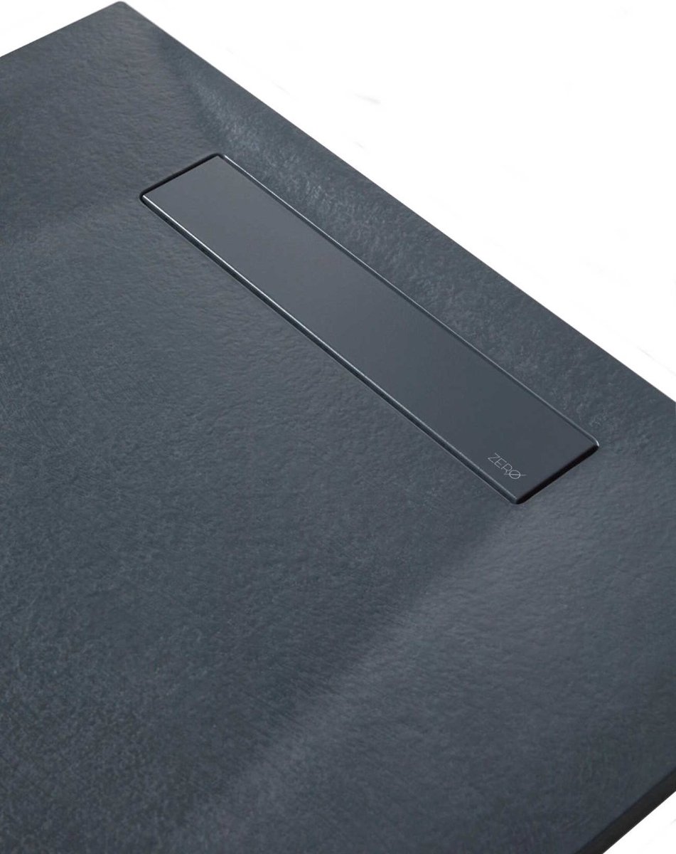 Composiet douchebak One Eco 100x140 cm granito antraciet | bol.com