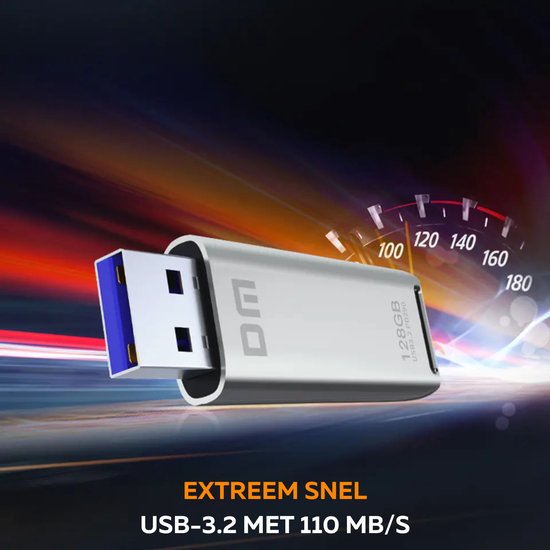USB Stick 128GB - Snelle USB3.2 stick - 110 mb/s- Flash drive - Windows - Linux -... | bol.com