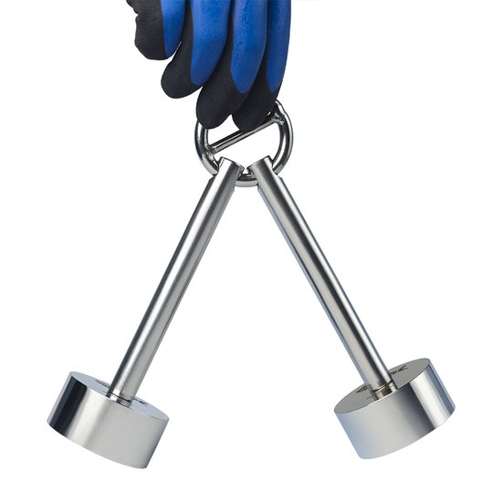 Magnetar Double Impact - Vismagneet Connector - RVS - Verbinden van ...