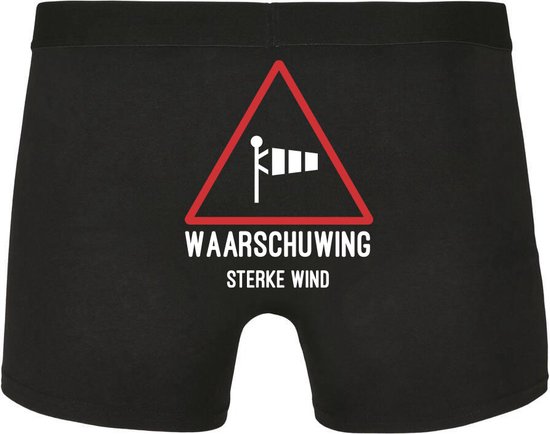 Waarschuwing sterke wind - woordgrap - onderbroek - grappig - wind ...
