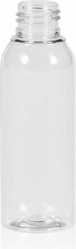 6x Plastic Fles 100 ml Disc-Top - Basic Round - PET Kunststof BPA-vrij ...