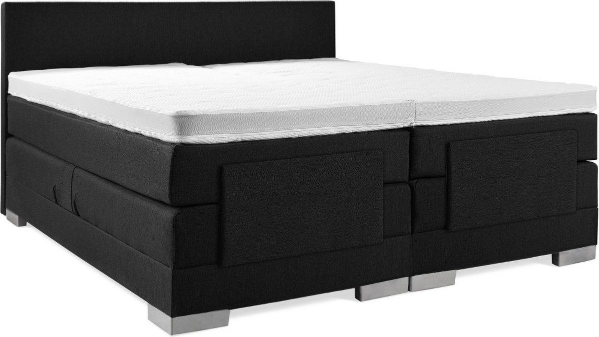 Soft bedden Elektrische Boxspring - 140x200 - Incl. Glad hoofdbord ...