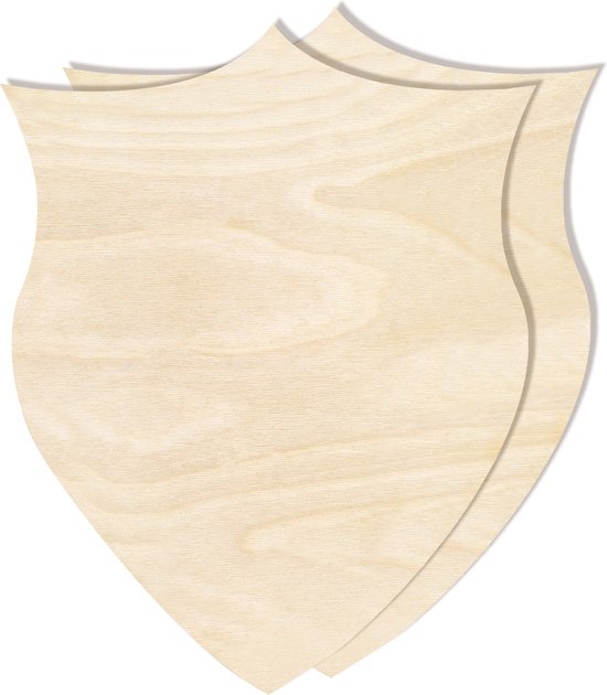 Creative Deco 2 x Houten Schild Vormen | 30 x 24 cm | Multiplex ...