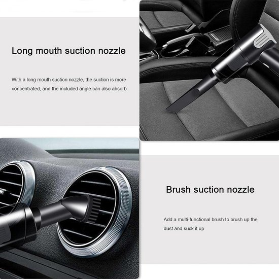 Draagbare autostofzuiger - Draadloos - Multifunctioneel gebruik ...