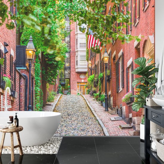 Fotobehang Steegje Stad | bol
