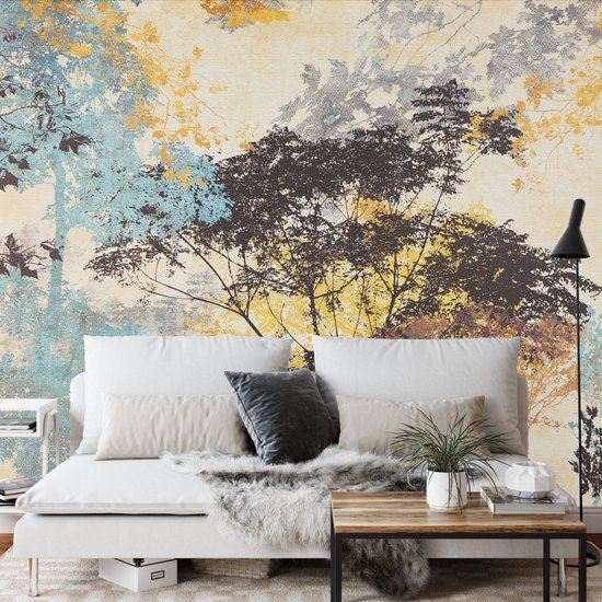 Fotobehang Oude Bomen Geverfd | bol