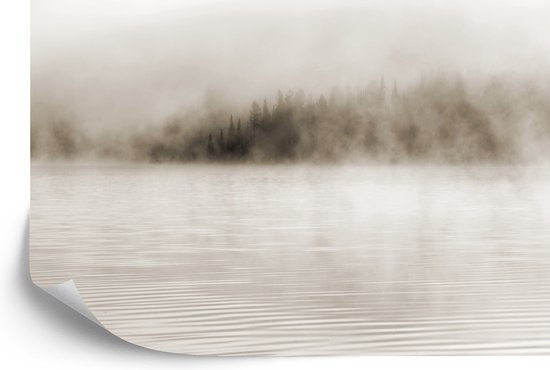 Fotobehang Nevel Op Het Water In Sepia | bol