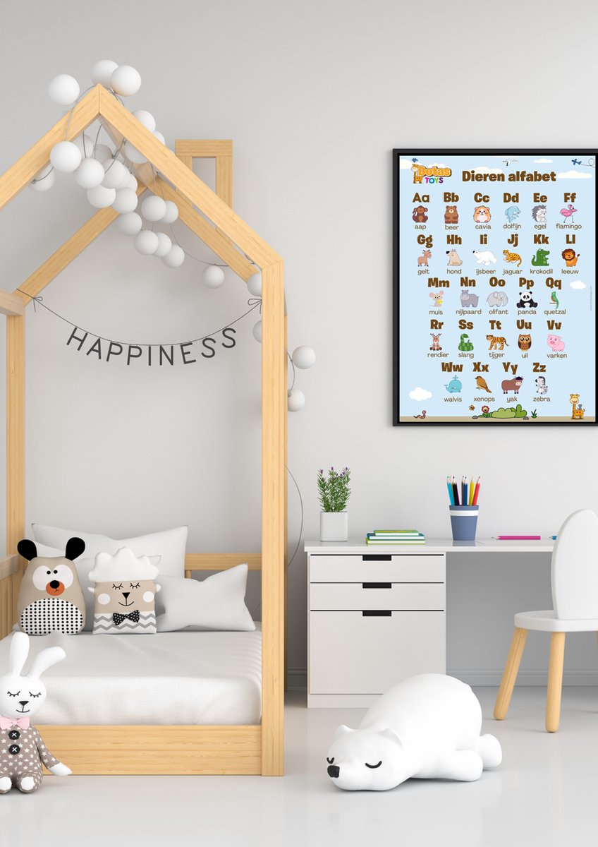 DotasToys Poster Enfant Affiche Alphabet Animaux - Décoration murale ...