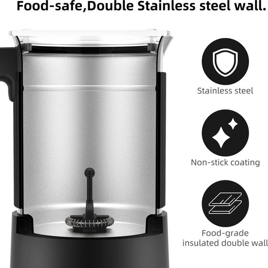 Melkopschuimer elektrisch - 4-in-1 - Melkopschuimers - Melkopschuimer ...