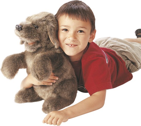 Folkmanis Handpop zittende hond / Sitzender Hund / Sitting Dog | bol