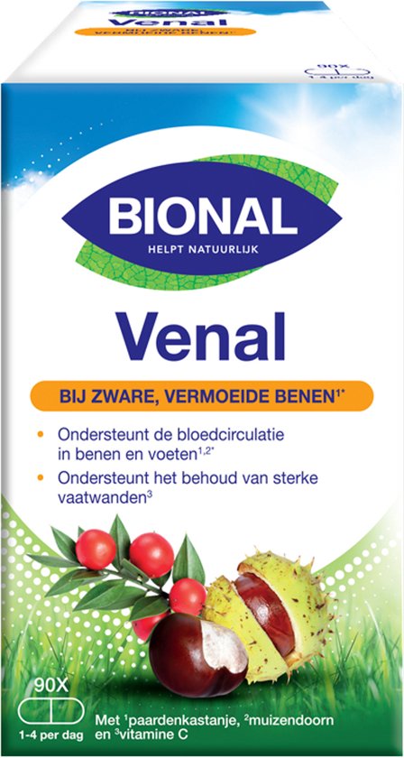 Bional Venal - Supplement - Bij vermoeide benen - Voedingssupplement ...