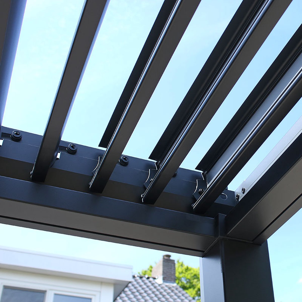 Pratt & Söhne Pergola Rivièra 4x3 m - Moderne terrasoverkapping met ...