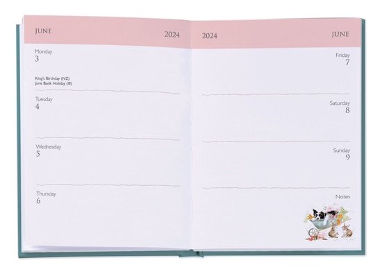 Wrendale Designs Flex Agenda 2024 - Diary Planner Wrendale | bol.com