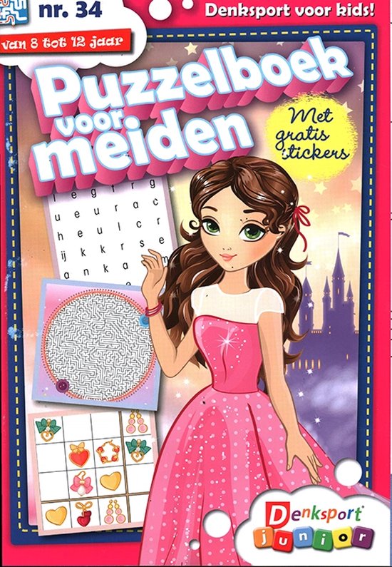 Denksport voor kids! Puzzelboek voor meiden - 34 2023 | bol