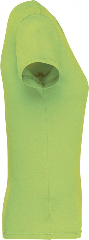 Kariban Dames t-shirt ronde hals korte mouwen K380 - Lime - L | bol