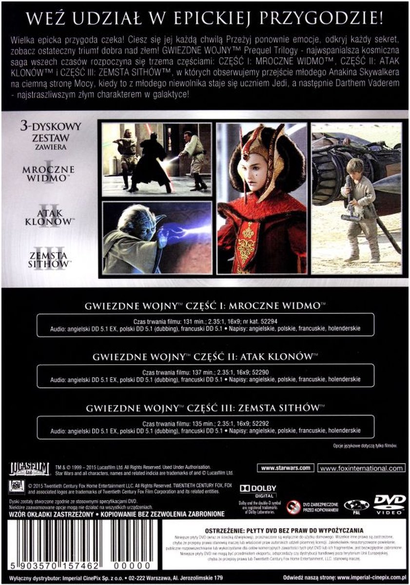 Star Wars: The Complete Saga - Episodes I-VI [6DVD] (Dvd), John Ghavan ...